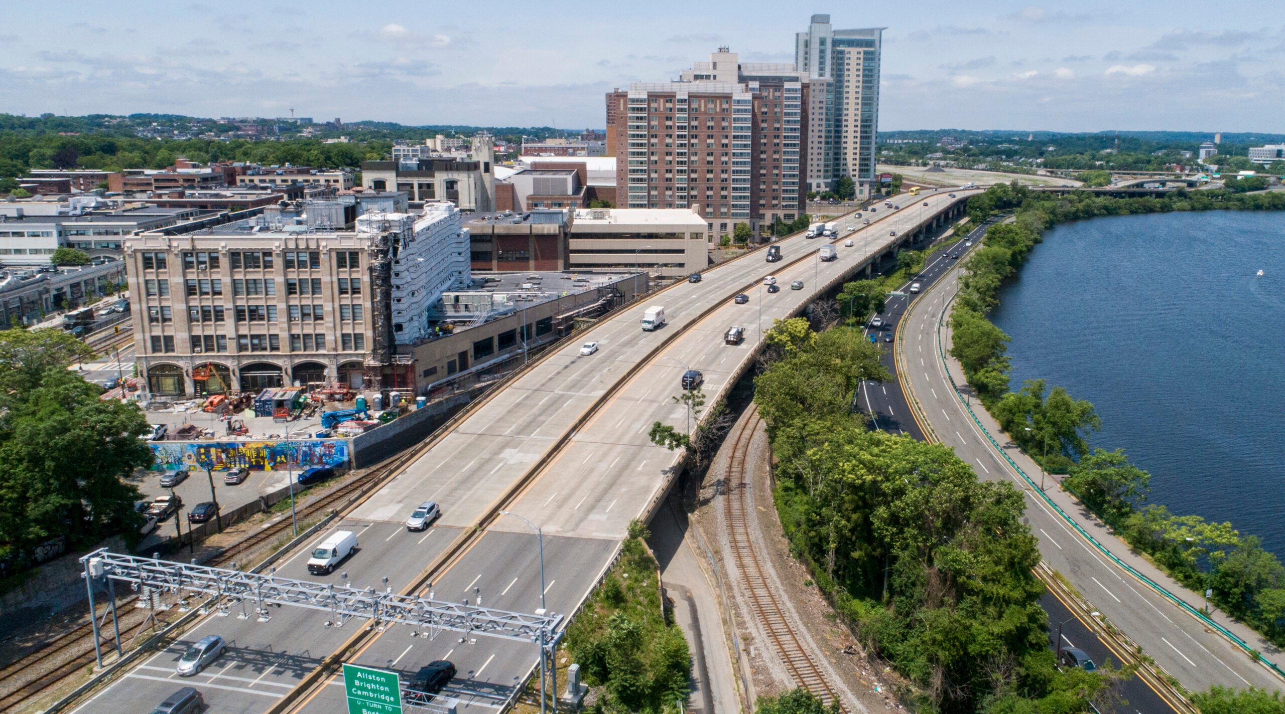 Construction Project Over Mass Pike Gets Rolling