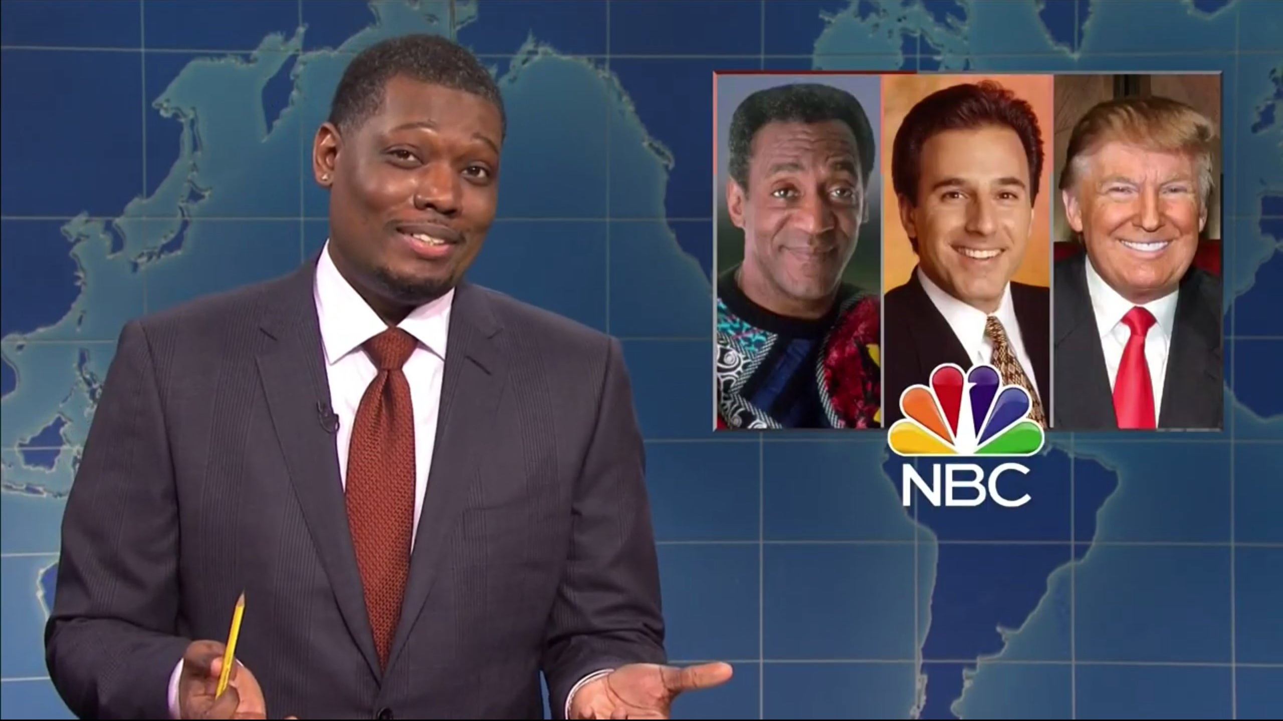 'Weekend Update' throws NBC and Donald Trump under the bus in one joke