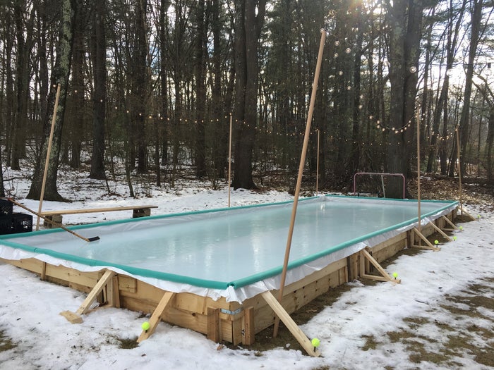 The demand for backyard ice rinks heats up amid the pandemic