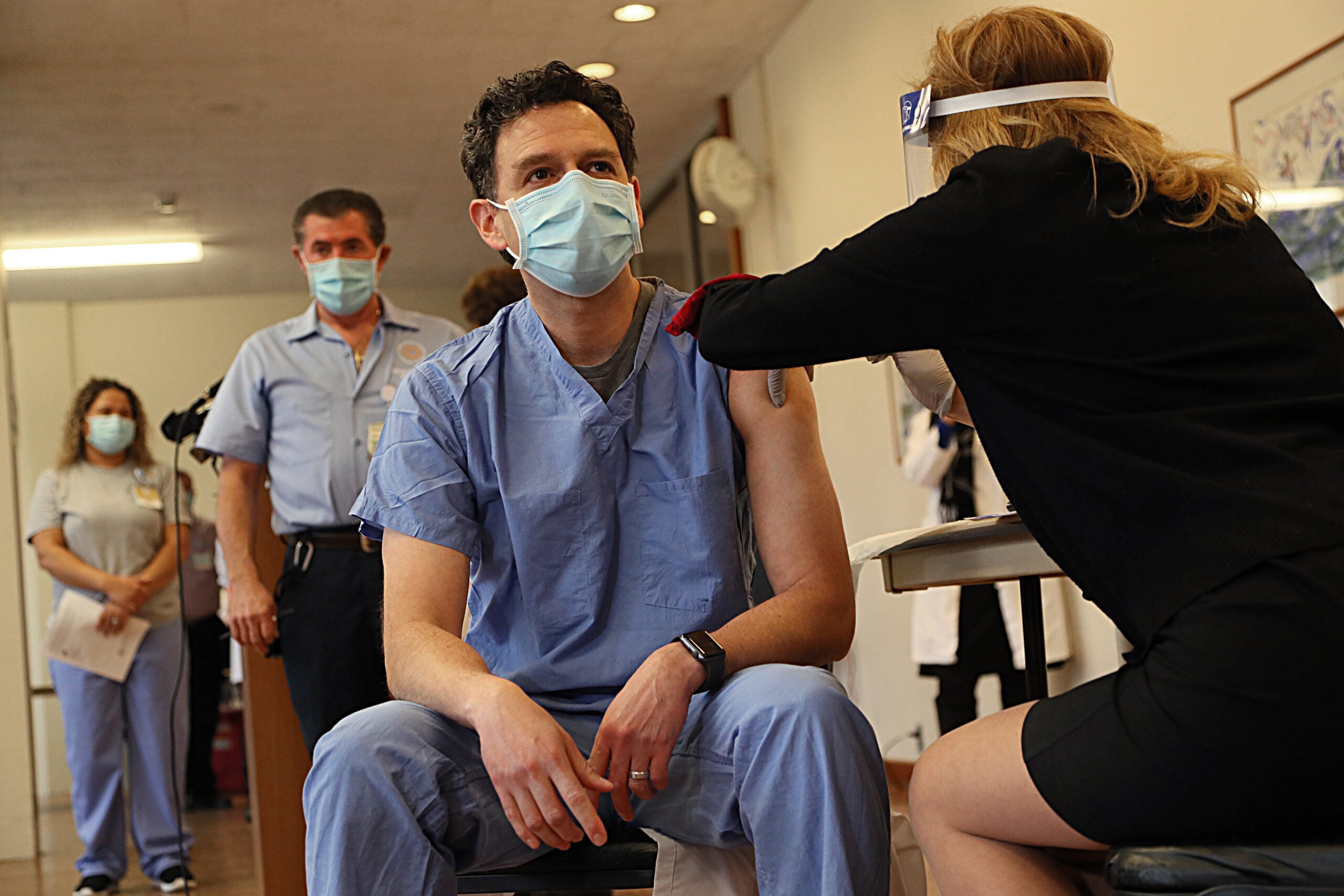 'Feeling good as hell': Boston Medical Center staff celebrate vaccine ...