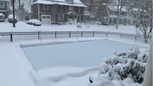 Forecheck on ice: Front yard rink? Newton couldn't let it slide