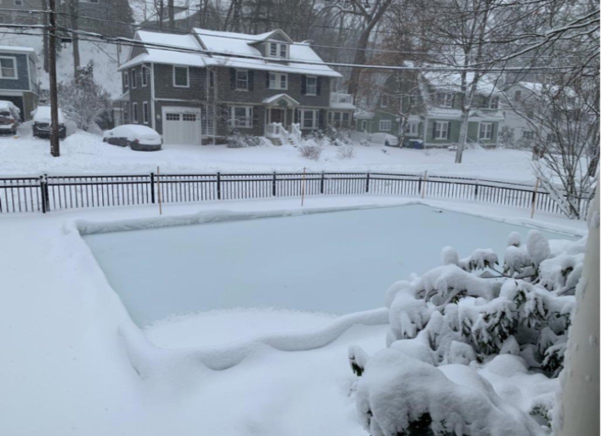 Forecheck on ice: Front yard rink? Newton couldn't let it slide
