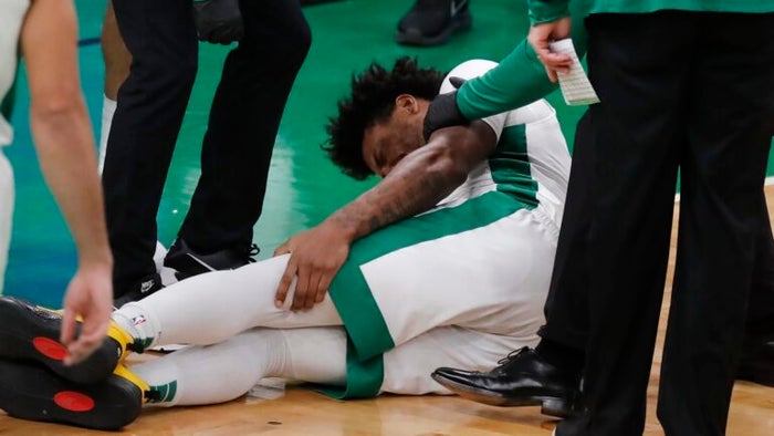 Marcus Smart describes calf popping twice vs. Lakers: 'Thank God it ...