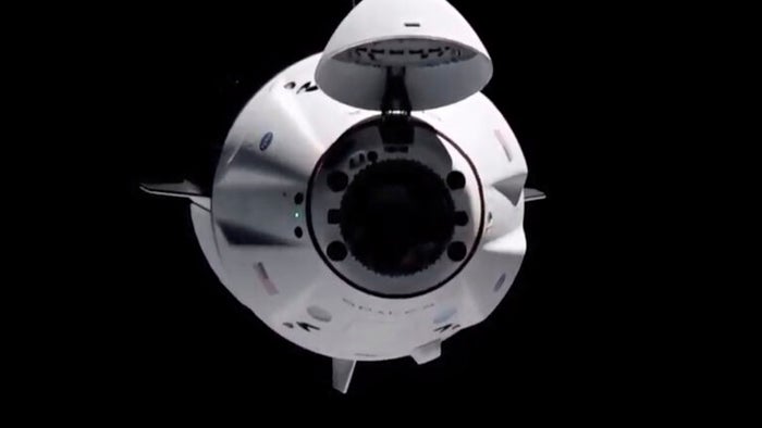 Biggest space station crowd in decade after SpaceX arrival