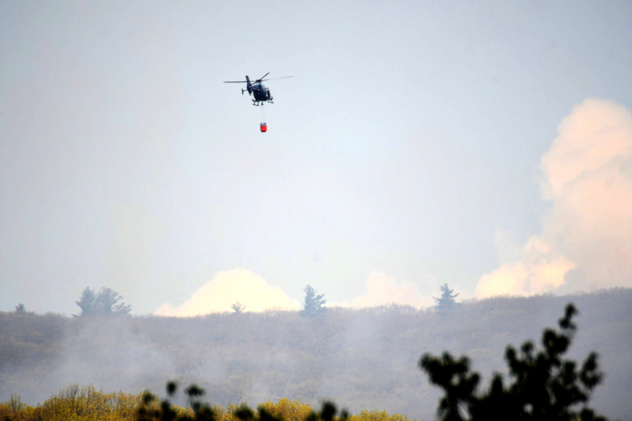 State's largest brush fire in 12 years is scorching western Massachusetts