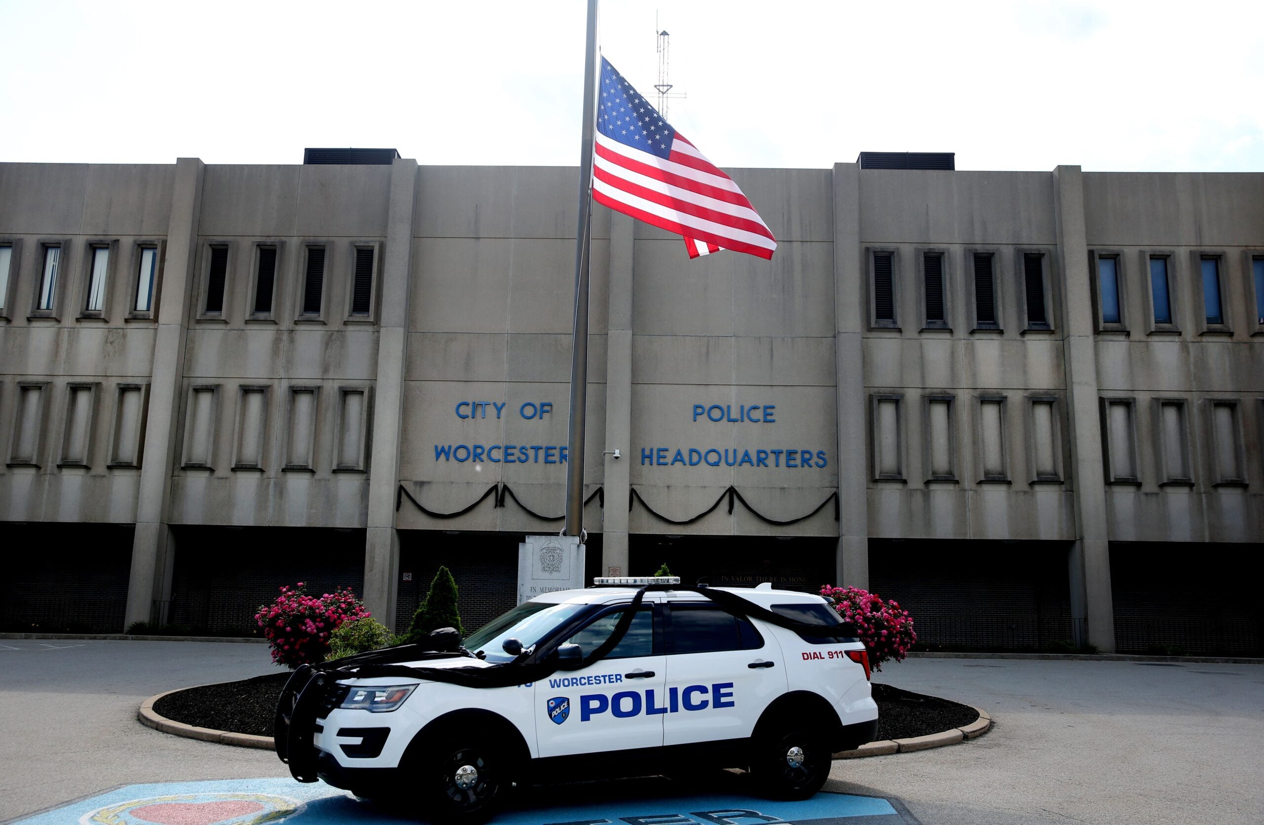 Worcester police officers attend Enmanuel Familia's son's baseball game
