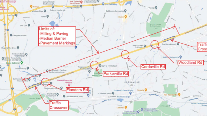 Accelerated weekend work is underway on Mass. Pike bridges