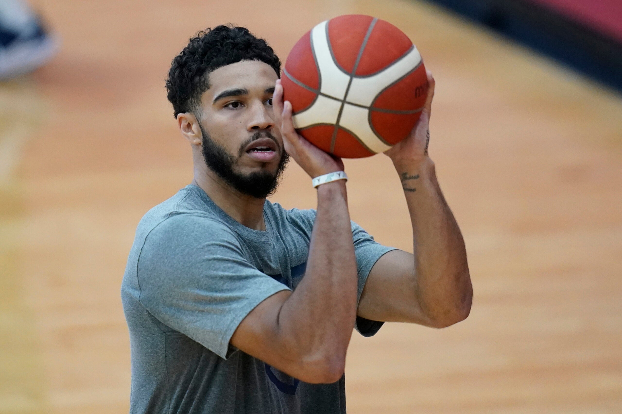 Jayson Tatum discussed the significance of wearing No. 10 for Team USA