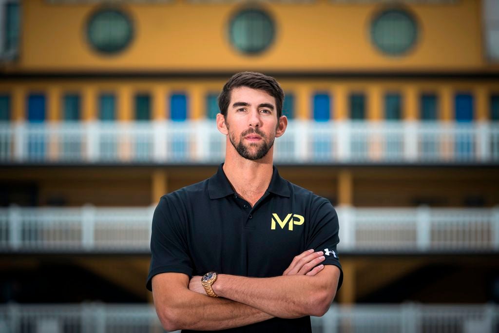 This photo captures what it feels like to be Michael Phelps's rival