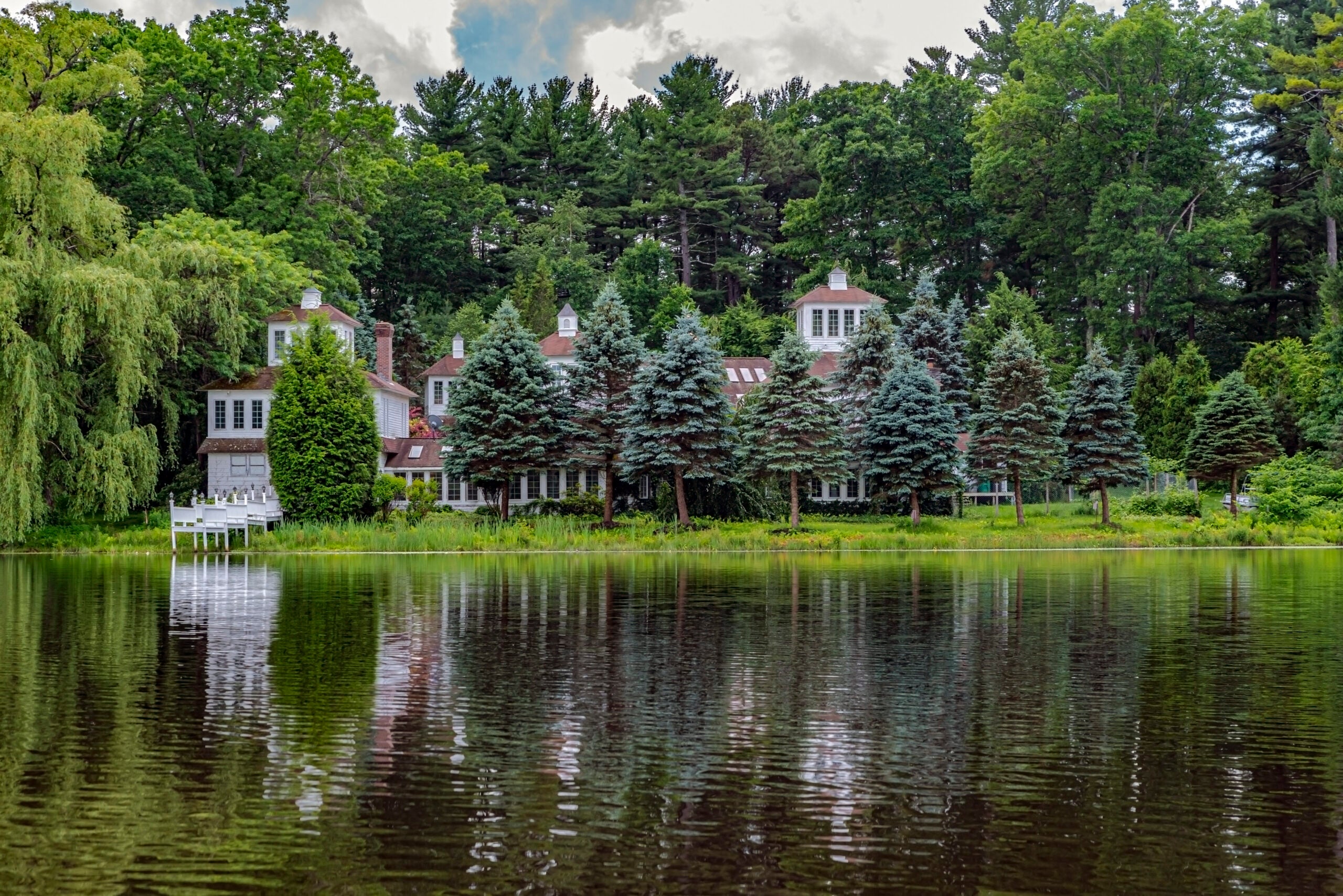 This Clinton, MA, home is on its own private island