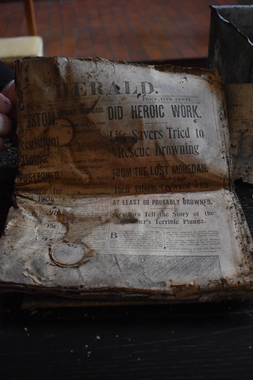 A time capsule hidden beneath a former South End church was opened ...