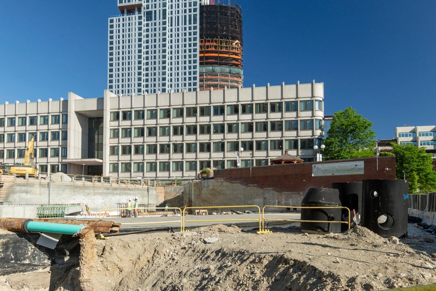 City Hall Plaza renovations half finished, according to architect