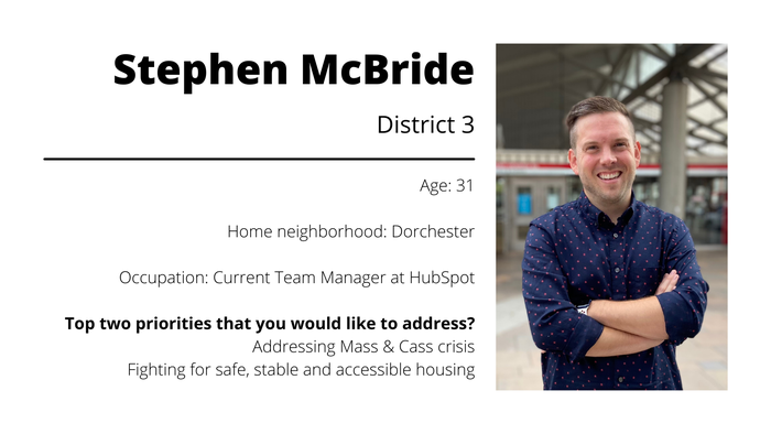Boston City Council District 3 Race 2021: Frank Baker & Stephen McBride