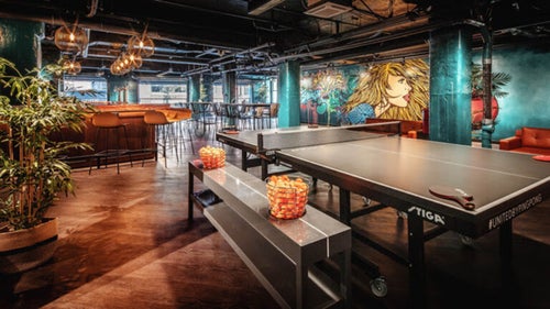 SPIN, a ping pong club, is now open in the Seaport