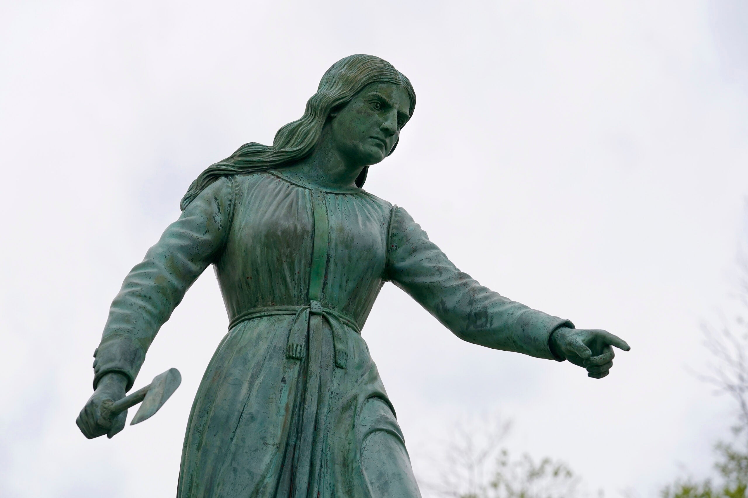 Haverhill's Hannah Duston statue vandalized with red paint, again
