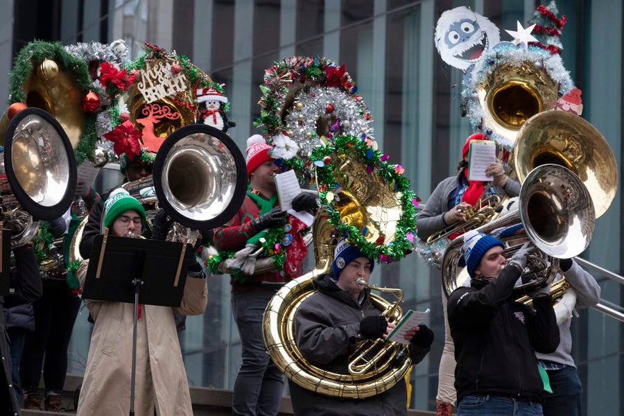 Photo & Video: Annual TubaChristmas returns to Downtown Crossing