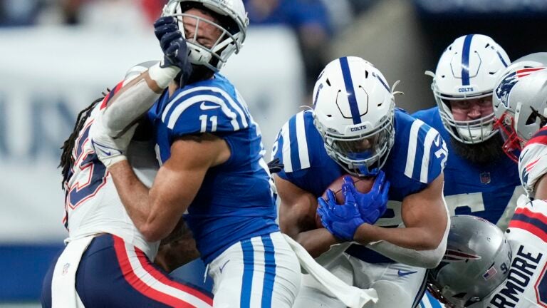 Patriots’ Kyle Dugger, Colts’ Michael Pittman ejected after in-game ...