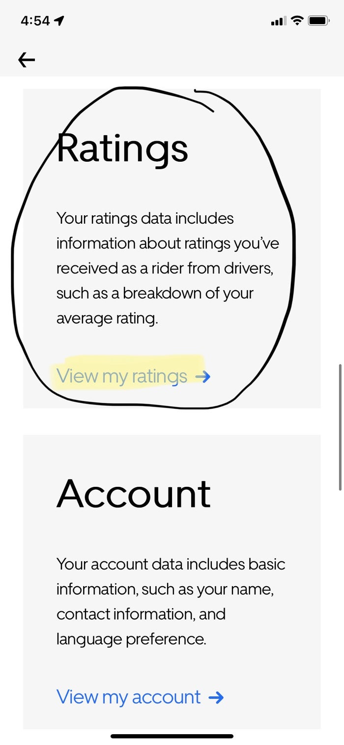 You can now see the breakdown of your Uber ratings. Here's how to get ...