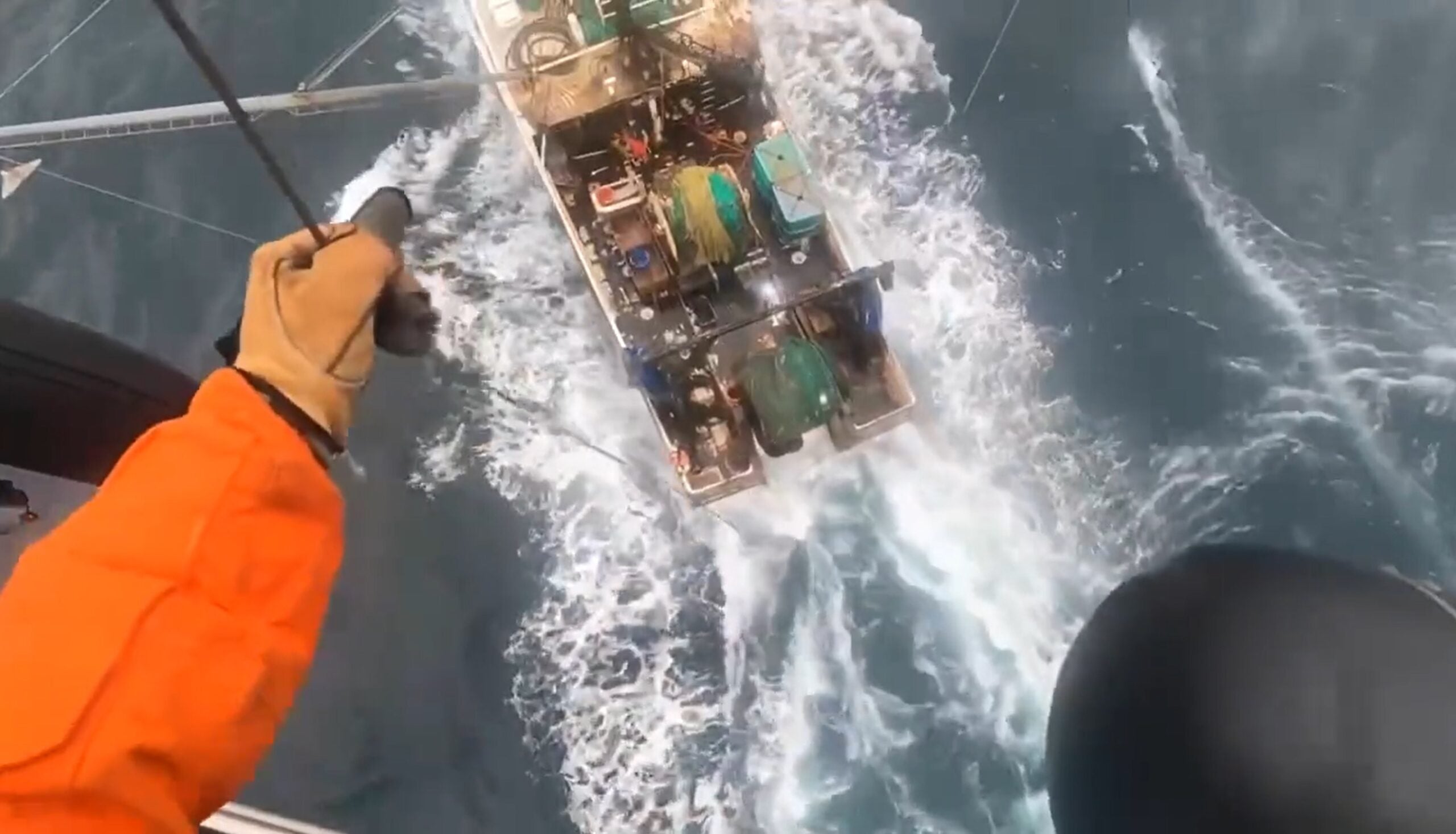 Man rescued at sea tells Coast Guard of search for mother