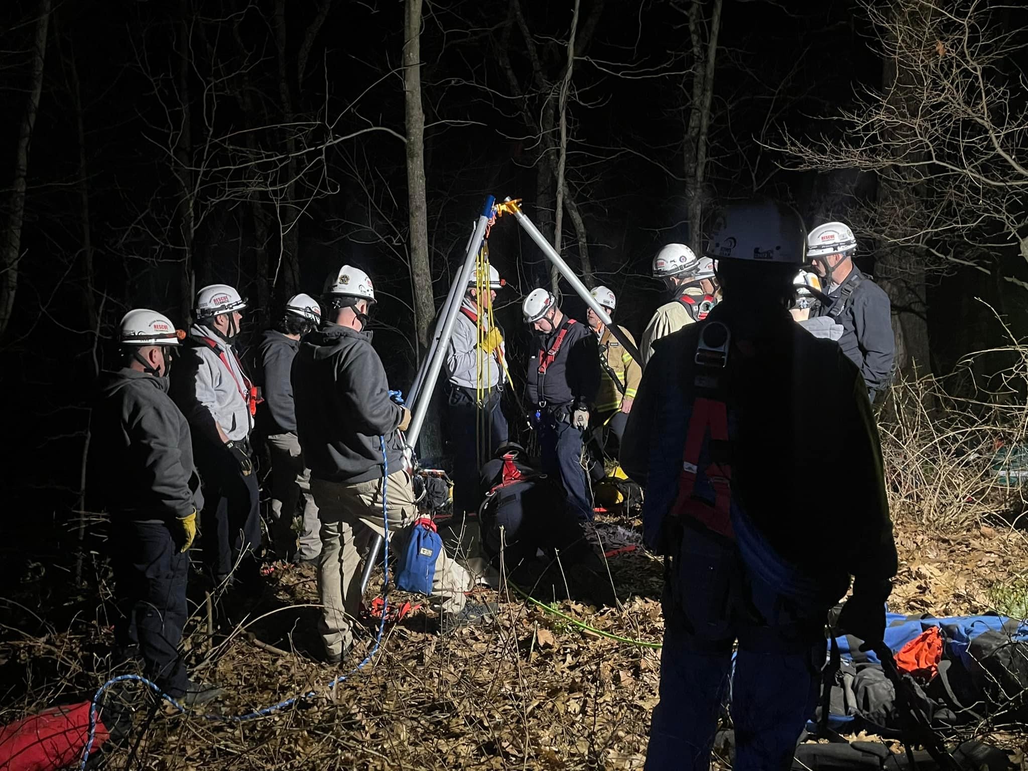 Monson man survives 30-foot drop into underground water tank