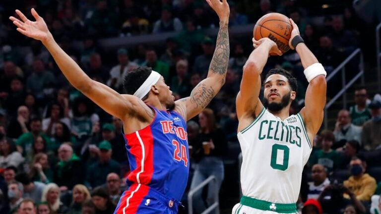 Jayson Tatum scores 31 points, Celtics beat Pistons 114-103