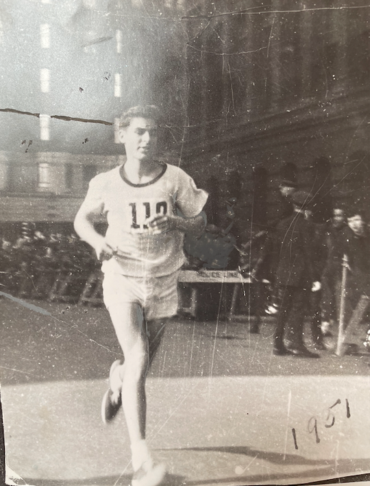 71 years ago, a young Michael Dukakis ran the Boston Marathon
