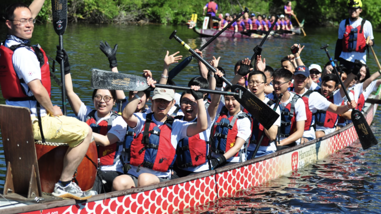 Attend the annual Boston Hong Kong Dragon Boat Festival