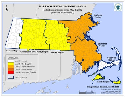 Despite Monday's rain, eastern Mass. is experiencing a significant drought