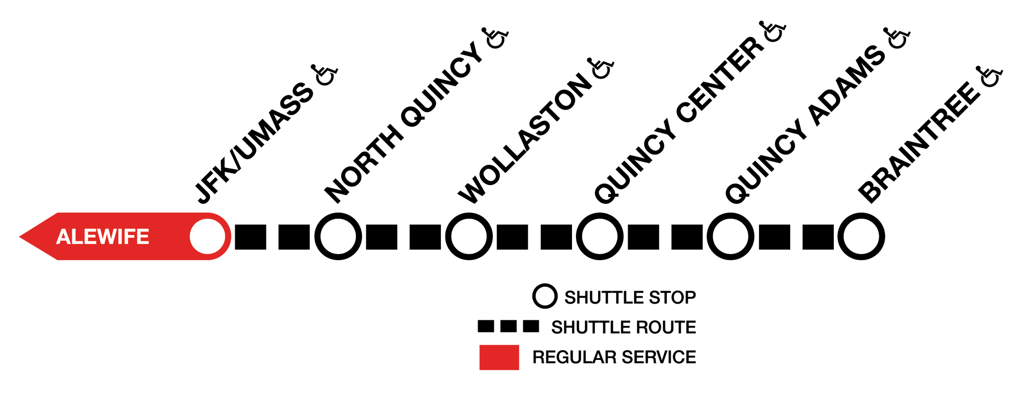 On first night of Red Line work, shuttle buses extend into morning commute