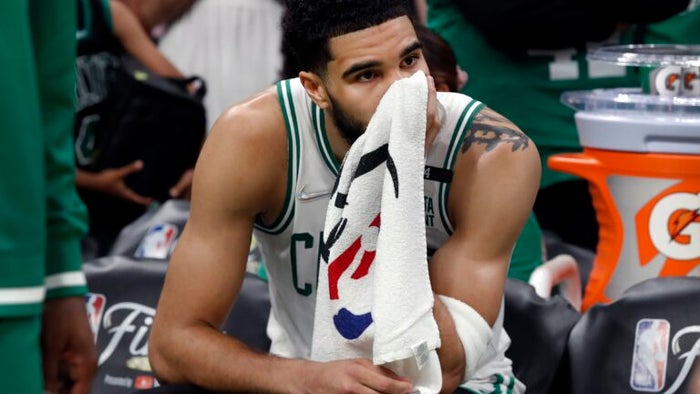 Celtics' Jayson Tatum says he was was dealing with a fractured wrist ...