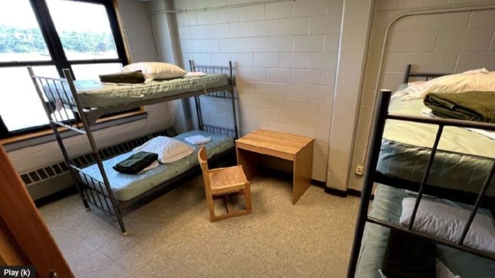 Video: See inside Cape Cod base where migrants flown to Martha's ...