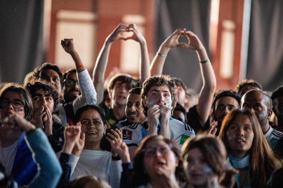 Photos: fans celebrate Lionel Messi and Argentina's World Cup win