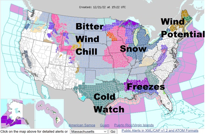 Wind, rainfall, and huge fluctuation in temperature are coming Friday