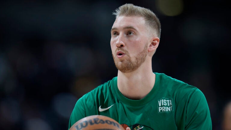 Can Sam Hauser find his shot again and get back into the Celtics' rotation?