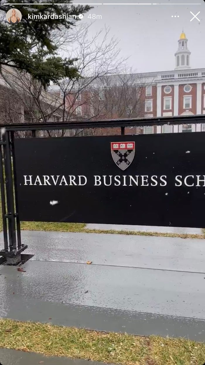 Kim Kardashian visited Boston to speak at Harvard Business School