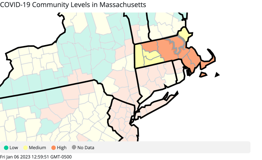 Boston health officials urge caution as CDC raises Suffolk County to ...