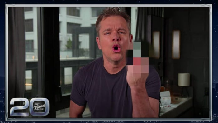 Matt Damon melts down on Jimmy Kimmel 20th anniversary episode