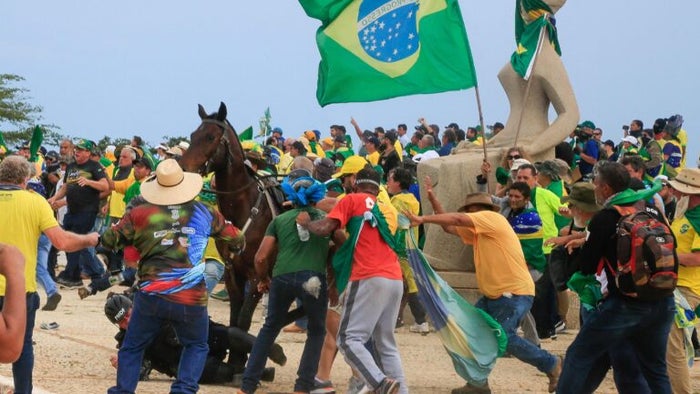 Brazilians in Massachusetts react. to political riots in their home country