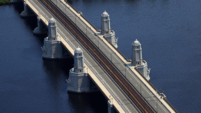 What's inside the 'shakers' on the 'salt-and-pepper-shaker bridge'?