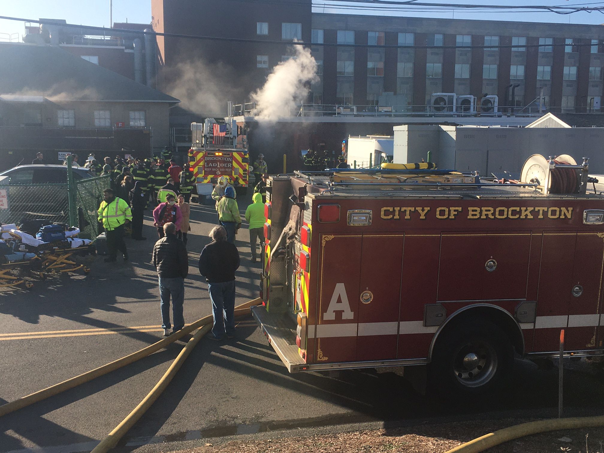 Brockton Hospital fire: 10-alarm blaze forces evacuation of 160 patients