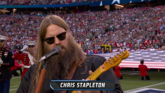 Super Bowl 2023: Watch Chris Stapleton perform the National Anthem