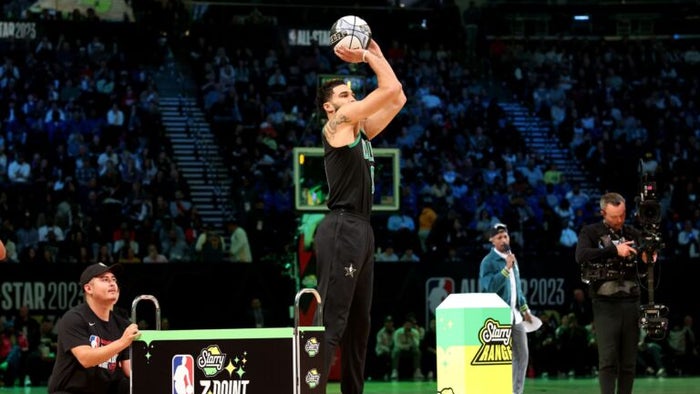 Jayson Tatum ties for 4th at 3-point contest
