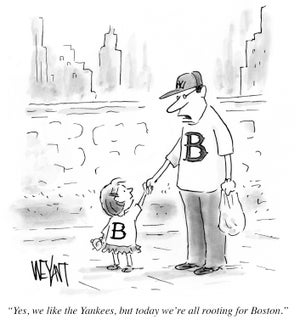New Yorker cartoonist Christopher Weyant recalls famous Boston cartoon