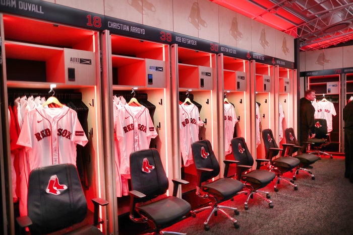 Fenway Park debuts new renovations to clubhouse, on-field facilities