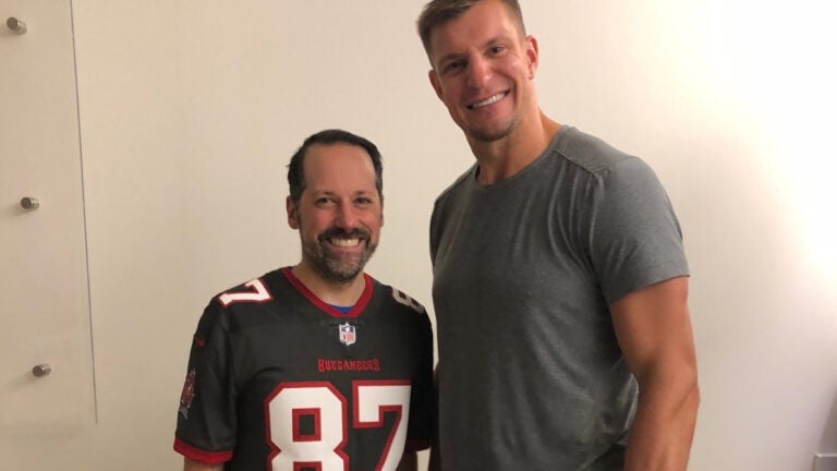 Adam Tidd is running Boston for the Gronk Nation Youth Foundation ...