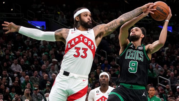 7 takeaways as Sam Hauser, short-handed Celtics dominate Raptors