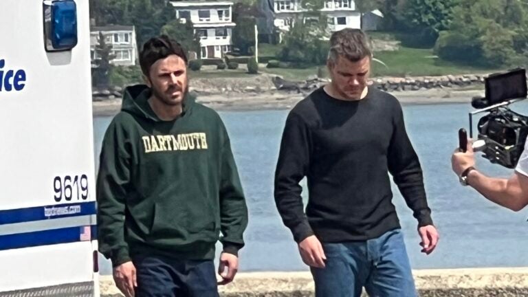 Matt Damon and Casey Affleck are back filming 'The Instigators' in Quincy