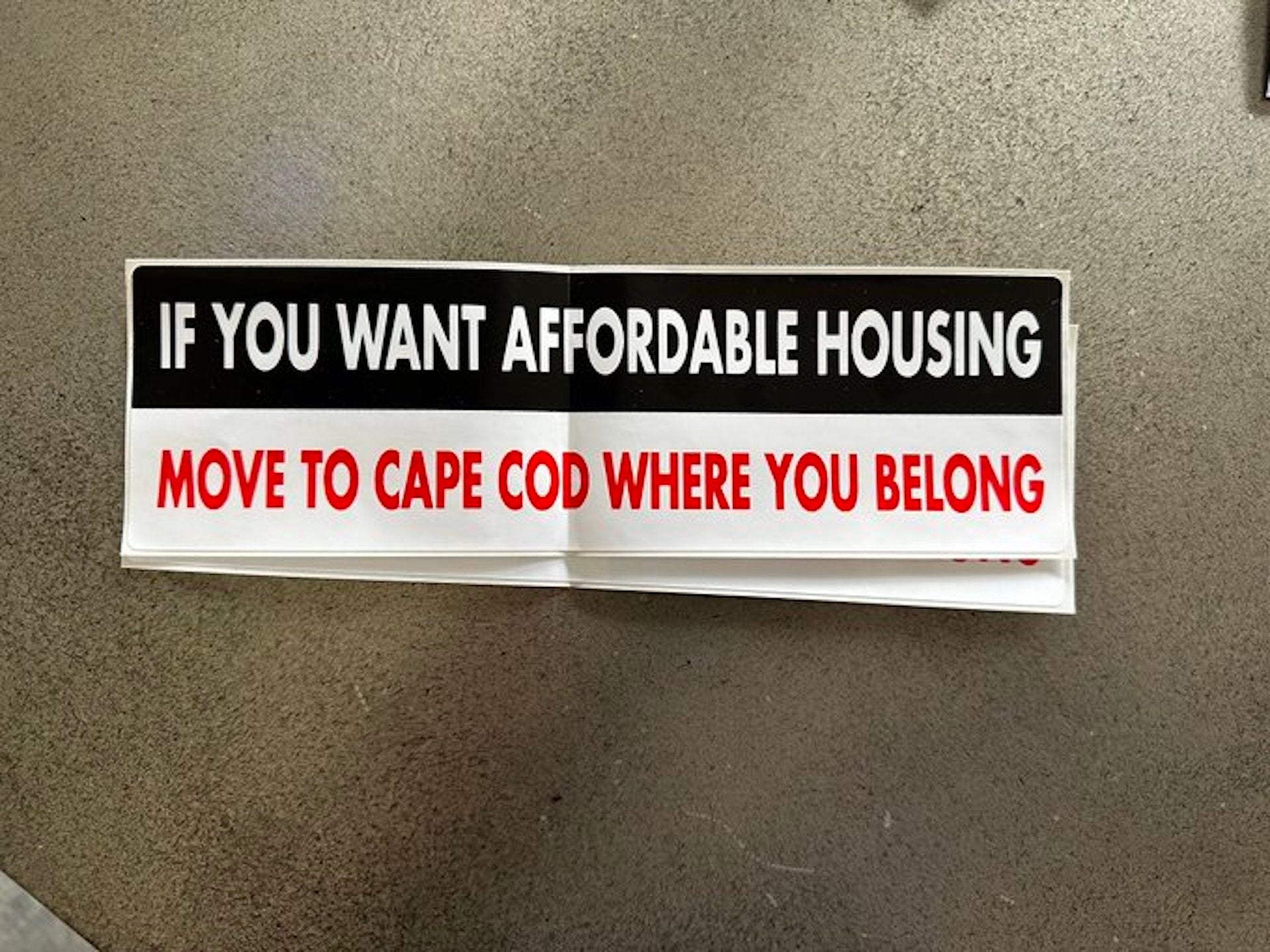 On Nantucket, bumper sticker riles affordable housing proponents