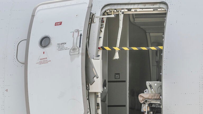 Passenger opens exit door during flight in South Korea