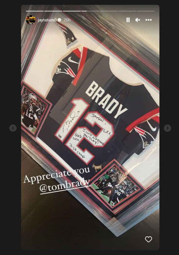 Tom Brady gives Jayson Tatum a customized gift amid Celtics’ playoff run